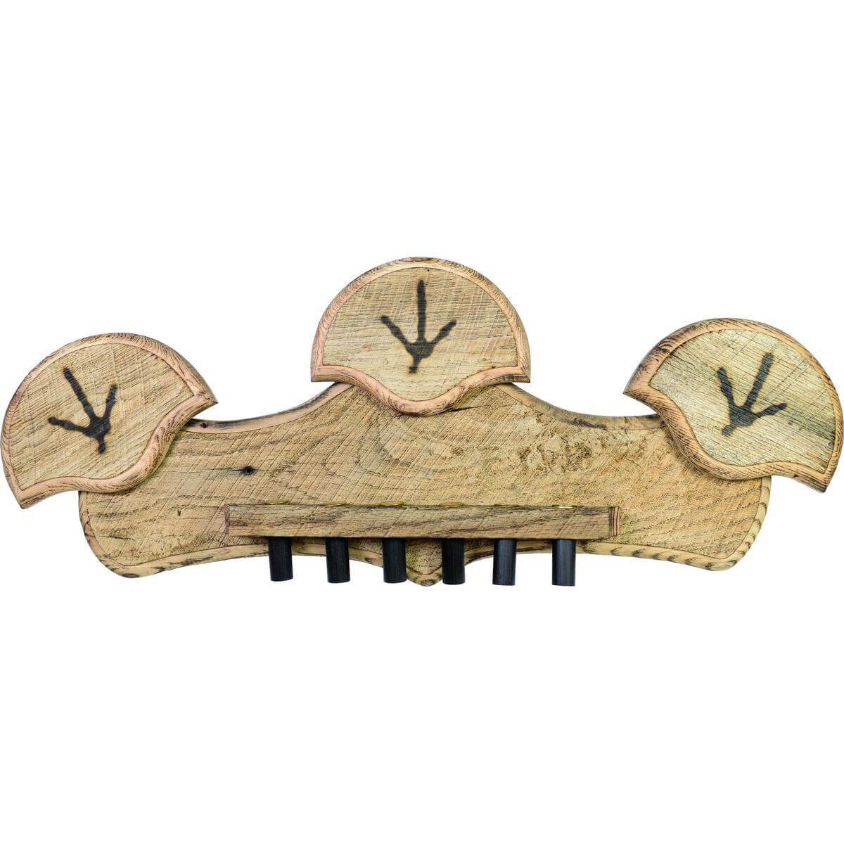 Custom Barnwood Triple Turkey Fan Plaque | Mack's Prairie Wings